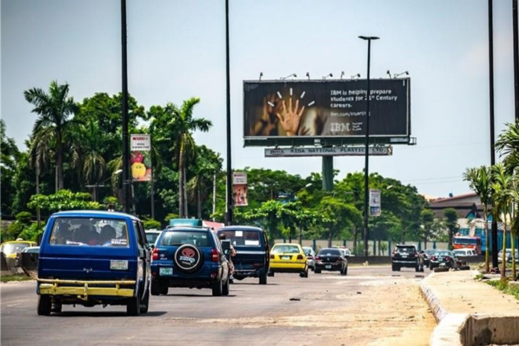 Unipole Billboard At Oshodi Rida Plastics, Lagos, Nigeria. - Optimum ...
