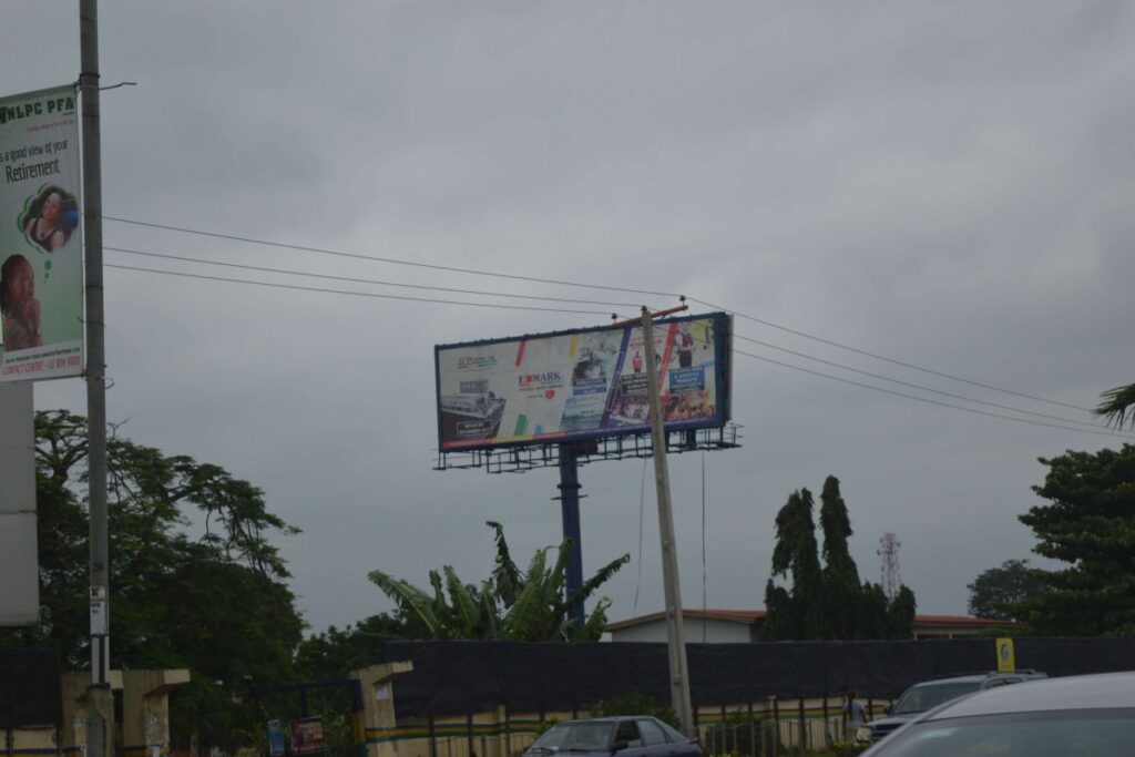 Unipole billboard at mobolaji bank anthony,Lagos
