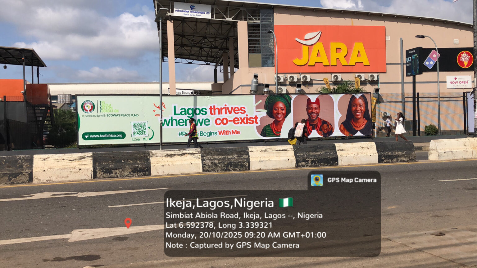Wall-Drape Billboard on Simbiat Abiola Road, Ikeja, Lagos | Optimum ...
