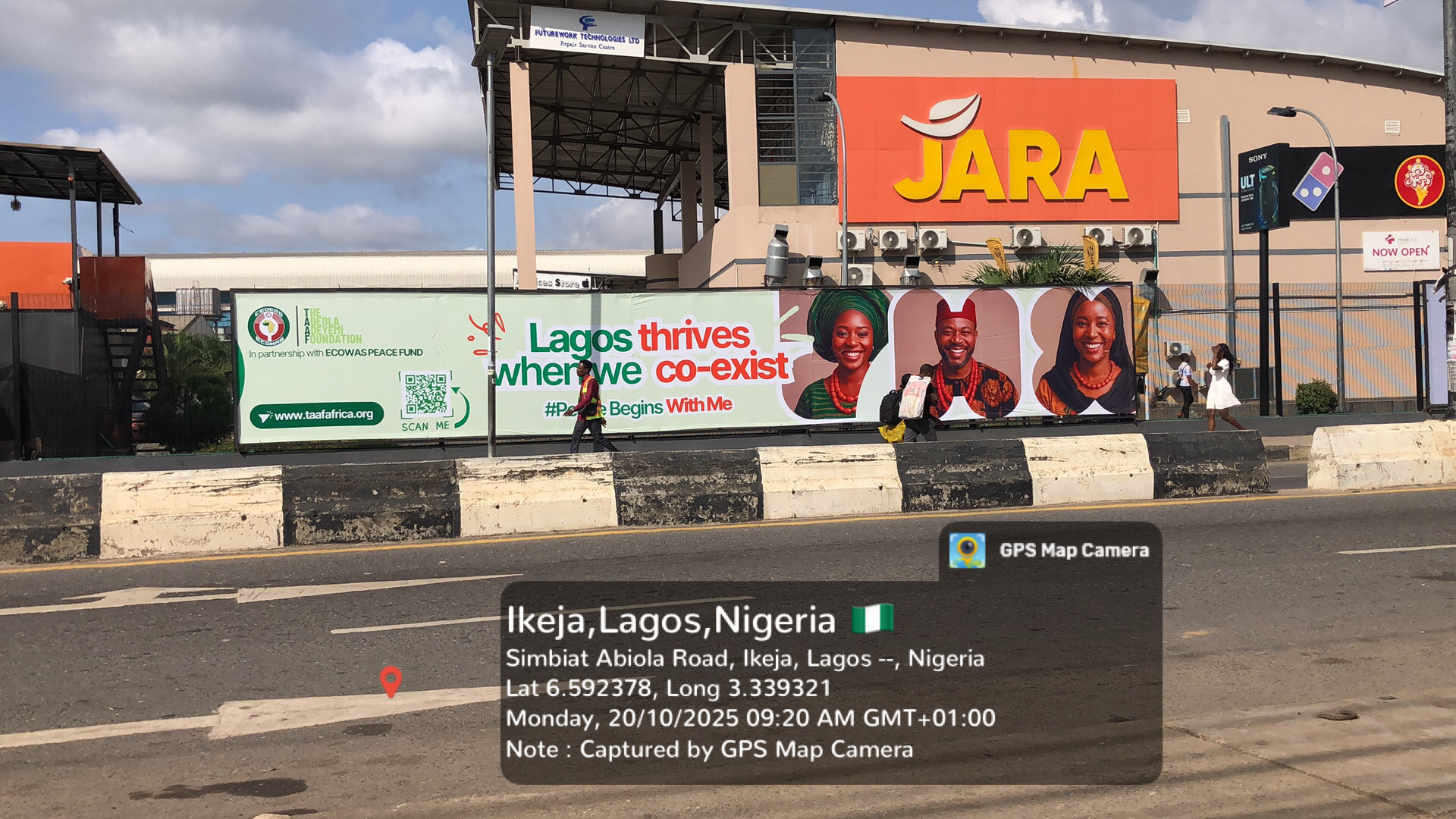 Wall-Drape Billboard on Simbiat Abiola Road, Ikeja, Lagos | Optimum ...